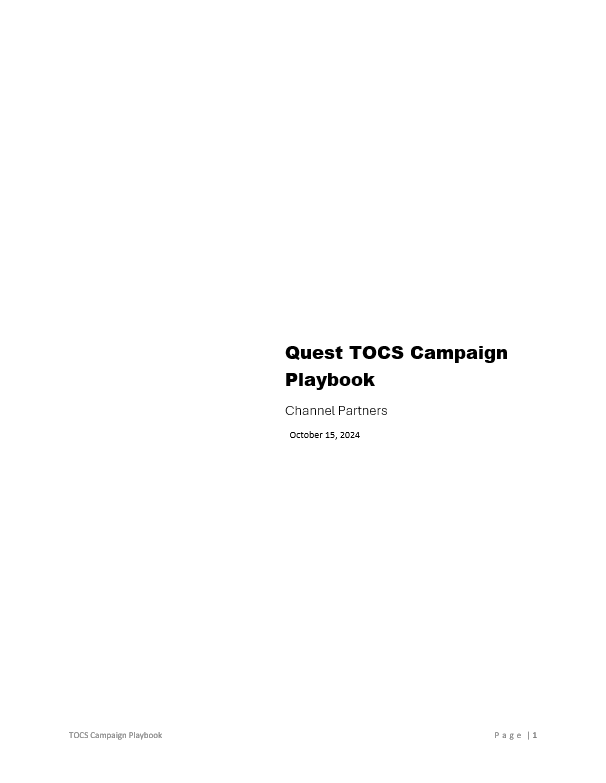 Quest Partner Turnkey Marketing Program